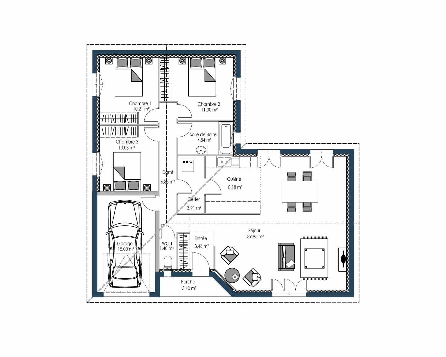 Plans De Maisons Modernes à Un étage