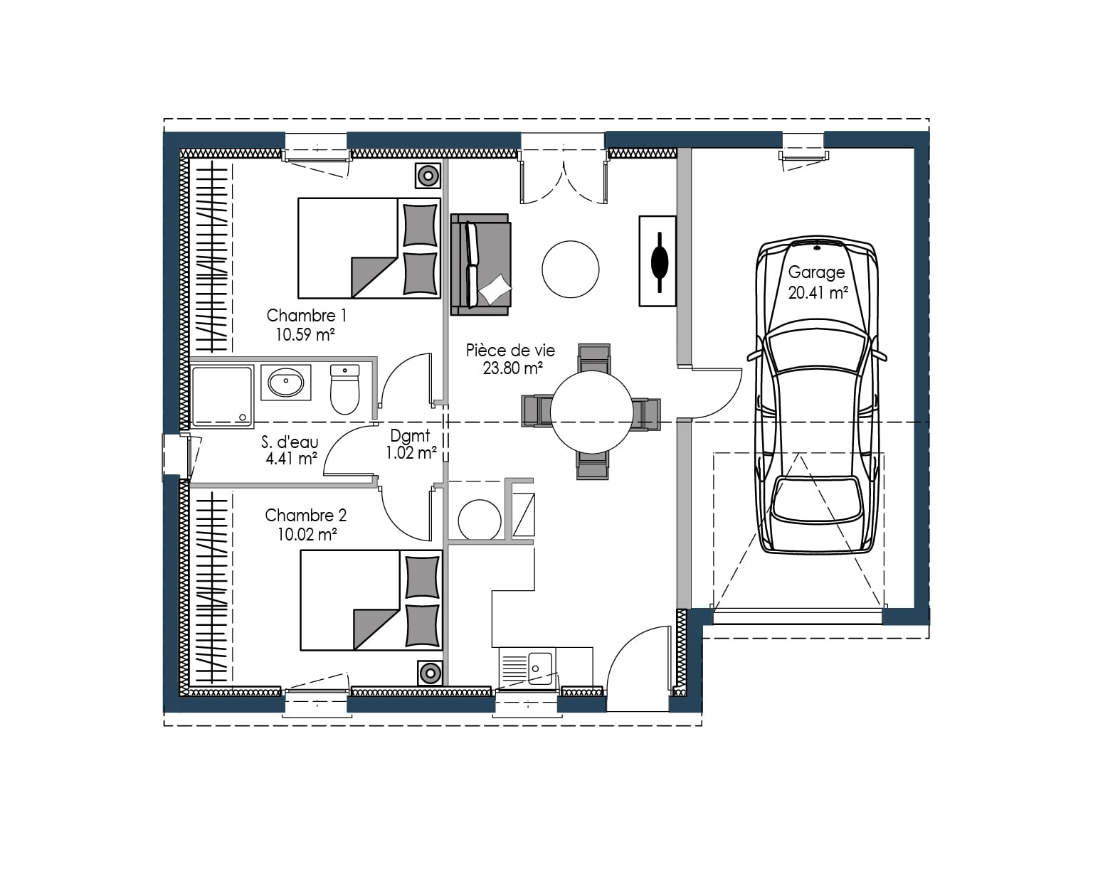 Plan de maison - Lys - Maisons Côte Atlantique